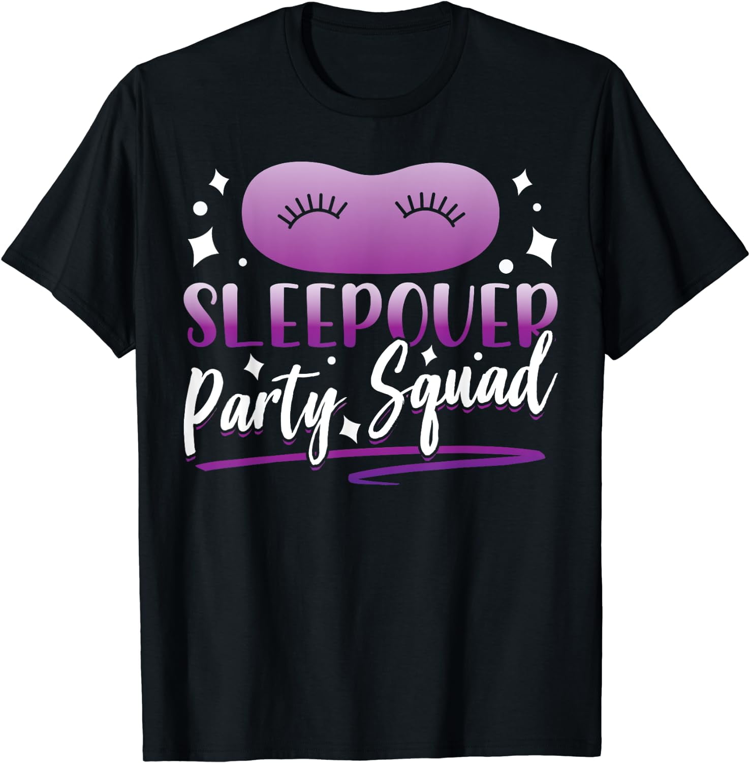 Sleepover Party Squad Overnight Team Cute T-Shirt - Walmart.com