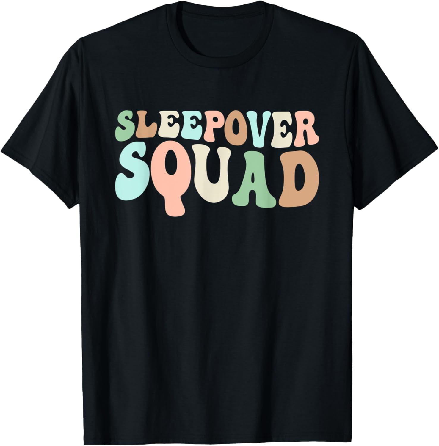 Sleepover Squad - Funny Slumber Party Groovy T-Shirt - Walmart.com