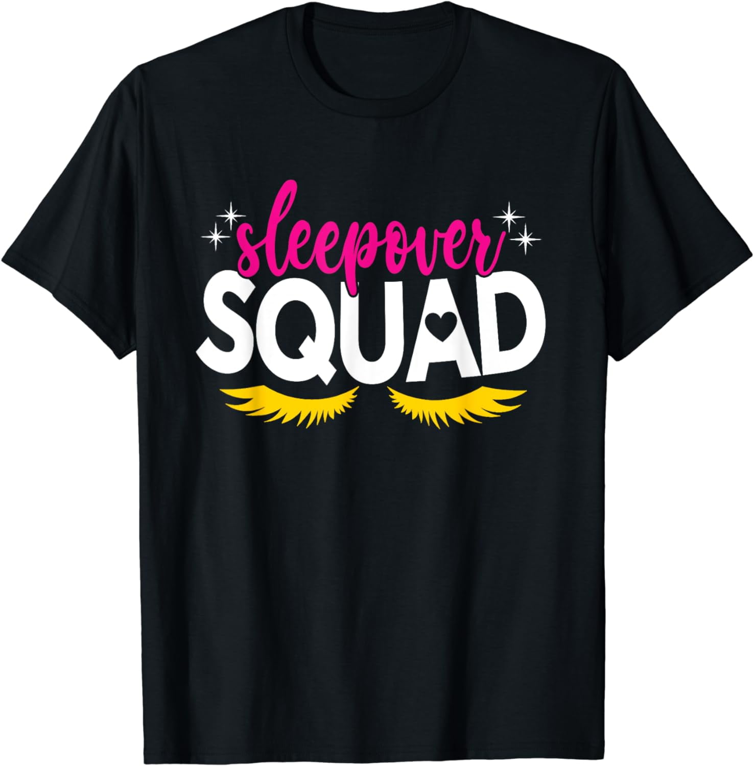 Sleepover Squad Slumber Party Birthday Squad Girls Women Cotton T-Shirt ...