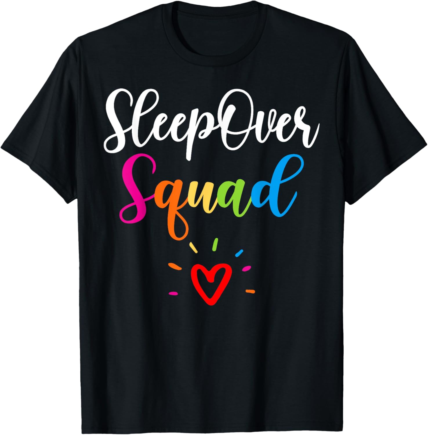 Sleepover Squad Slumber Party Squad Overnight Pajama Crew T-Shirt men ...