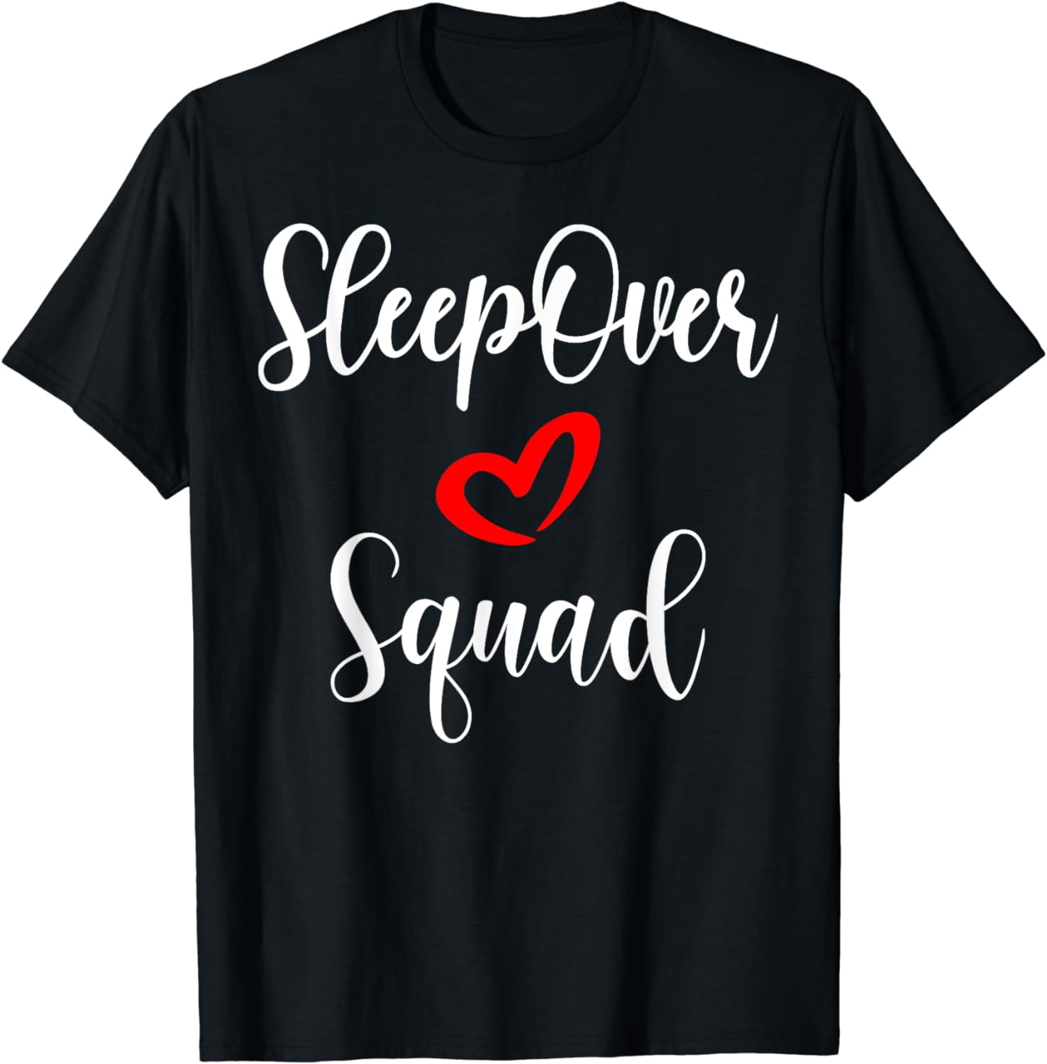 Sleepover Squad - Slumber Party Squad Overnight Pajama Crew T-Shirt ...