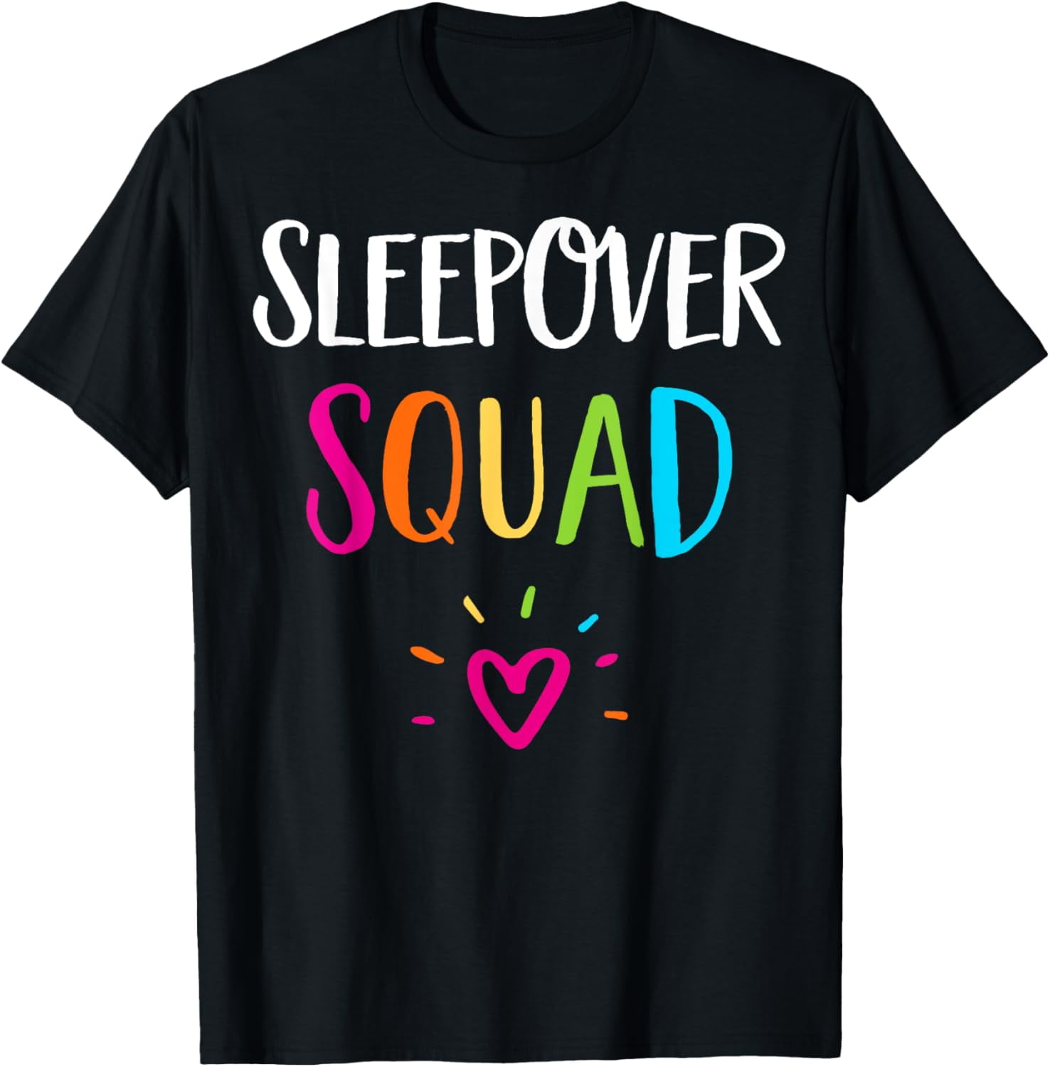 Sleepover Squad Slumber Party Squad Pajama Crew T-Shirt - Walmart.com