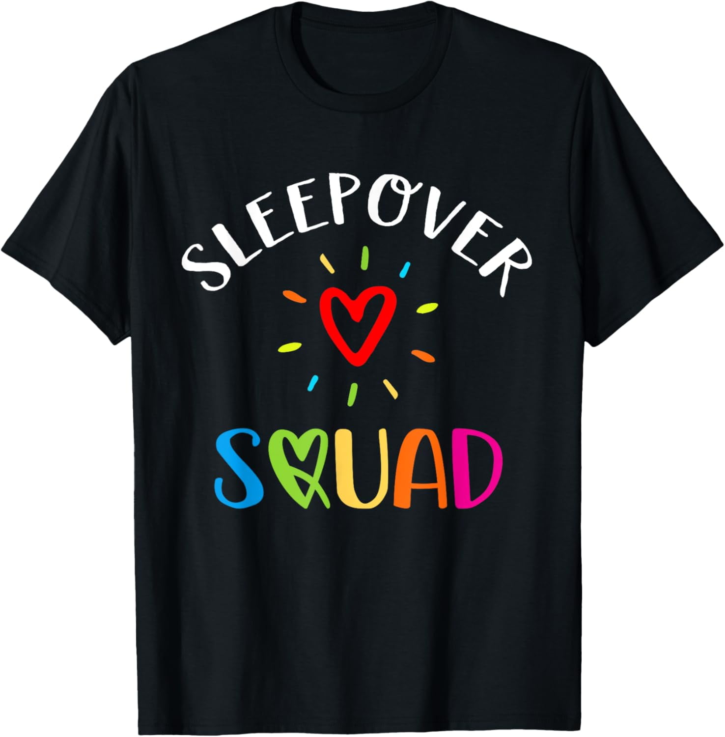 Sleepover Squad Slumber Party Squad Pajama Crew T Shirt