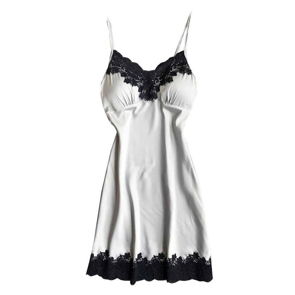 Sleepwear for Women Tank Nightgown Chemise Racerback Sleeveless Sleep ...