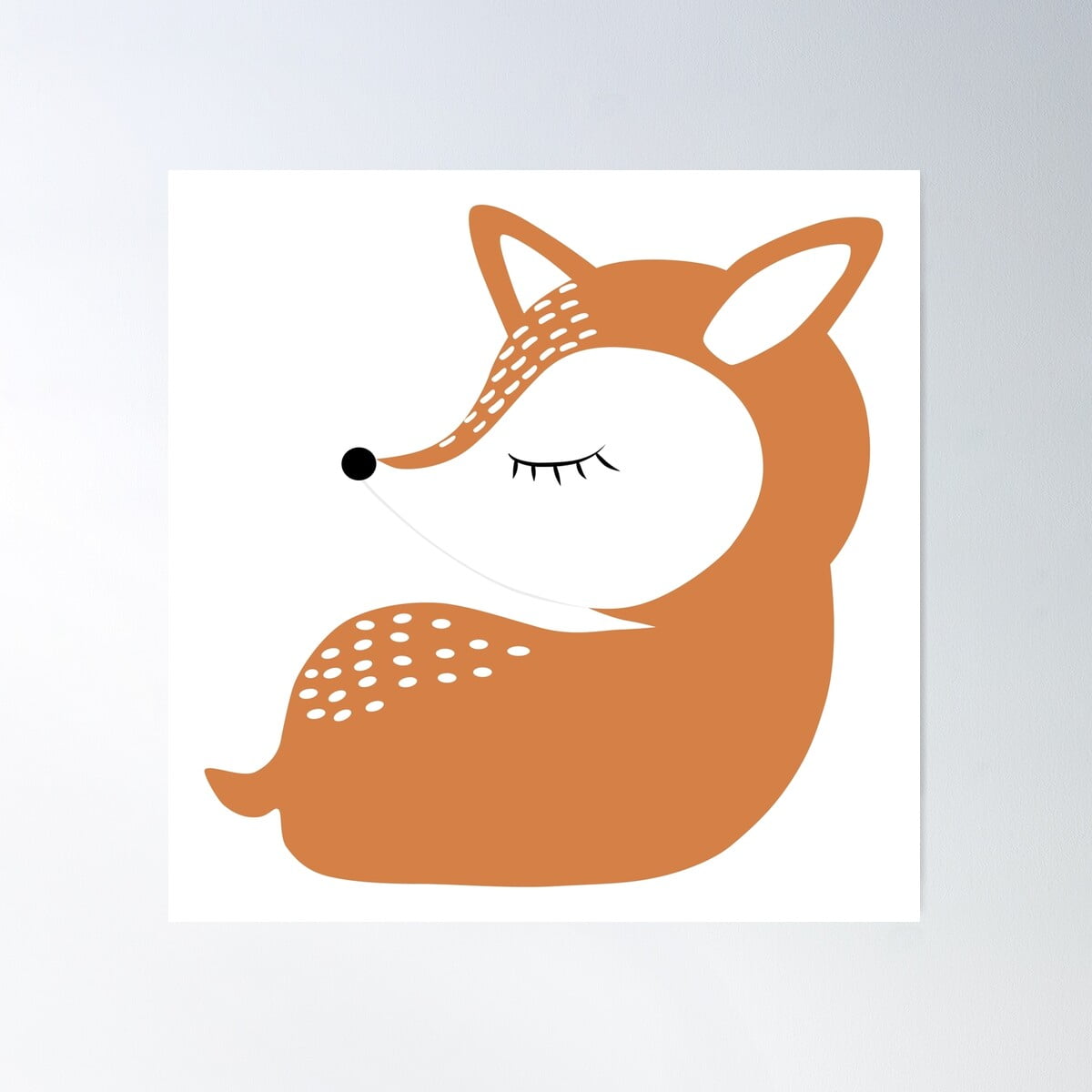 Sleepy Fawn Poster Wall Art, Modern Wall Decor For Living Room Bedroom ...