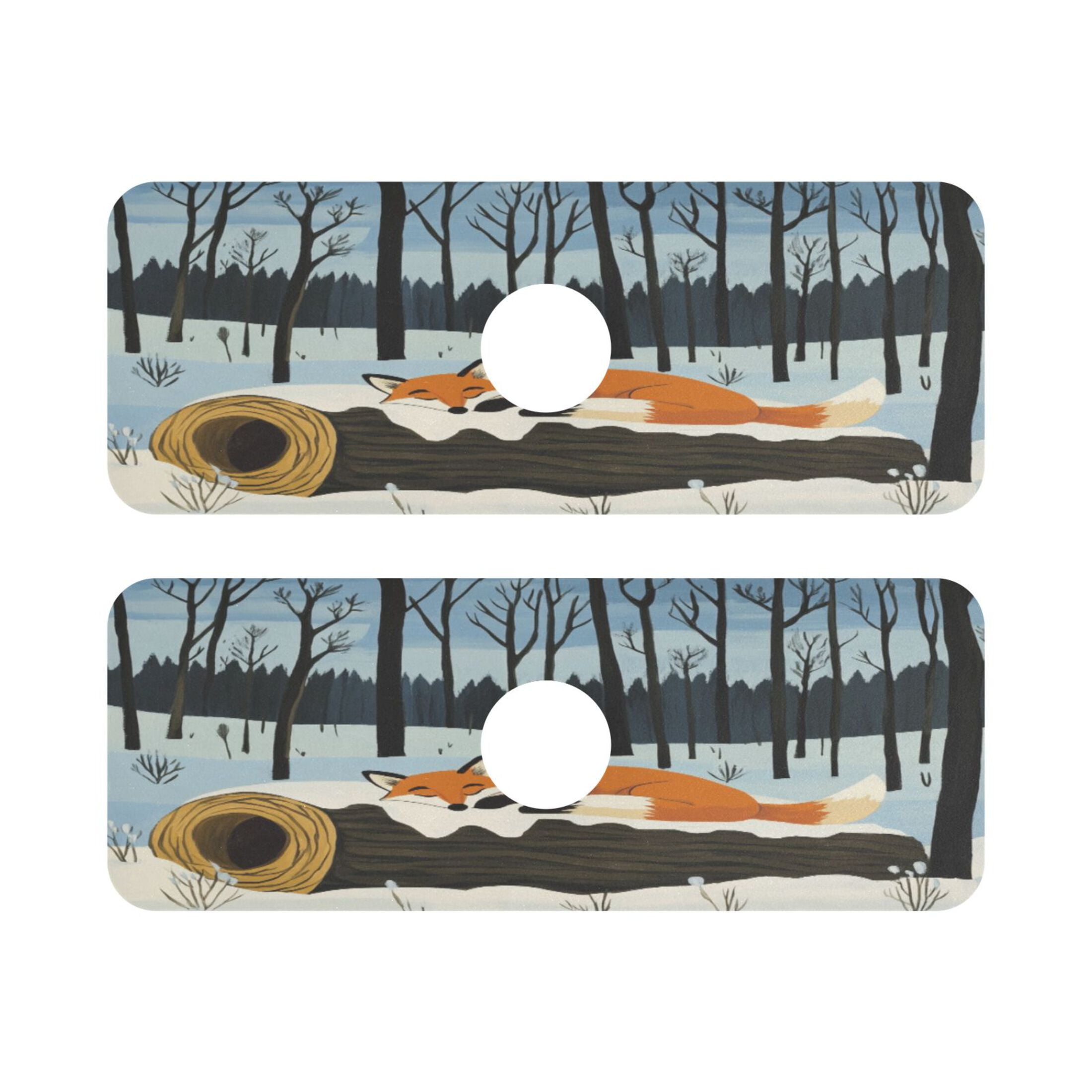 Sleepy Fox Quick Dry Silicone Algae Faucet Pad 14.7x5.4in 2 Pack ...