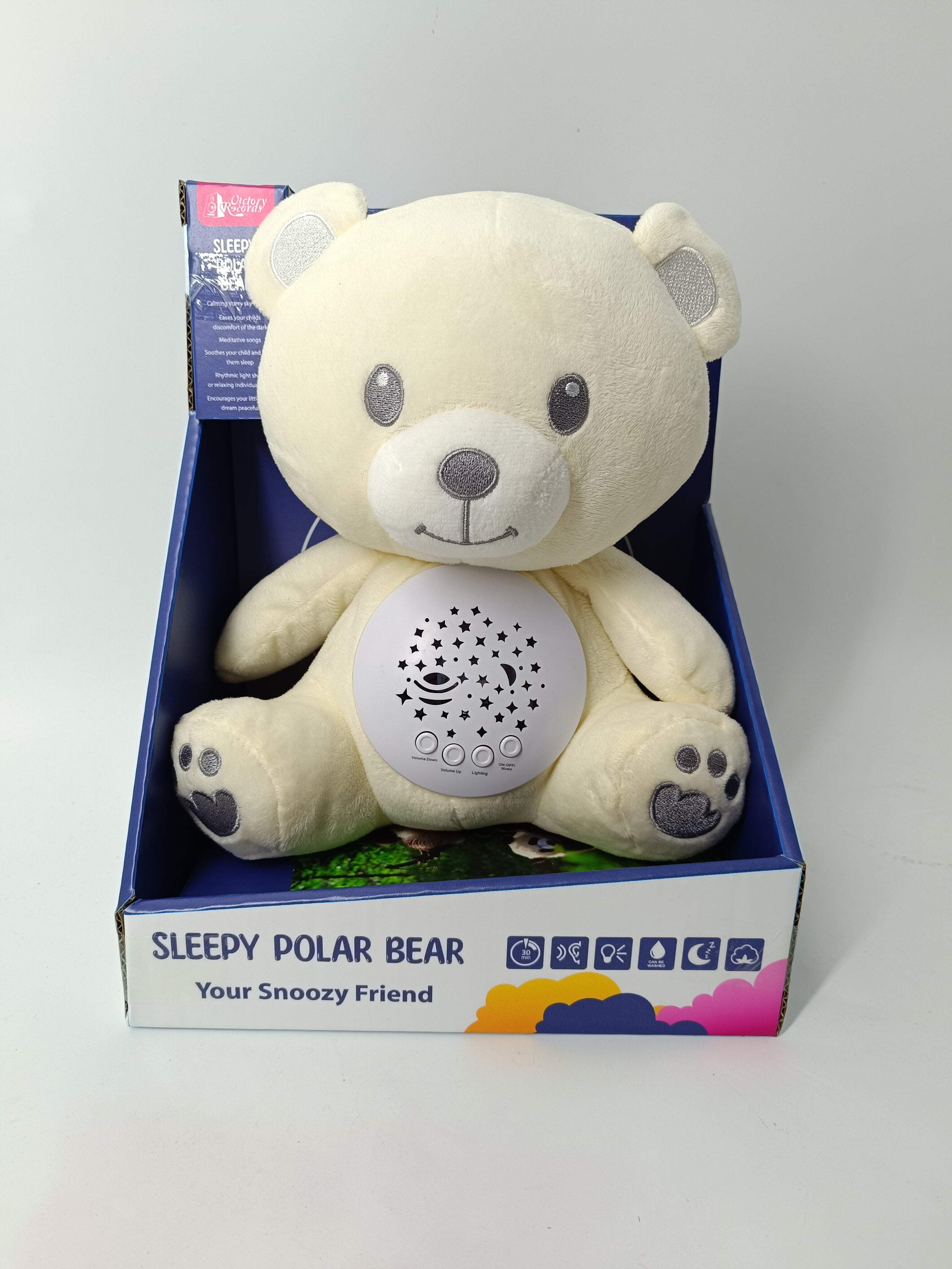 Sleepy Polar Bear Your Snoozy Friend (with sound light) - Walmart.com