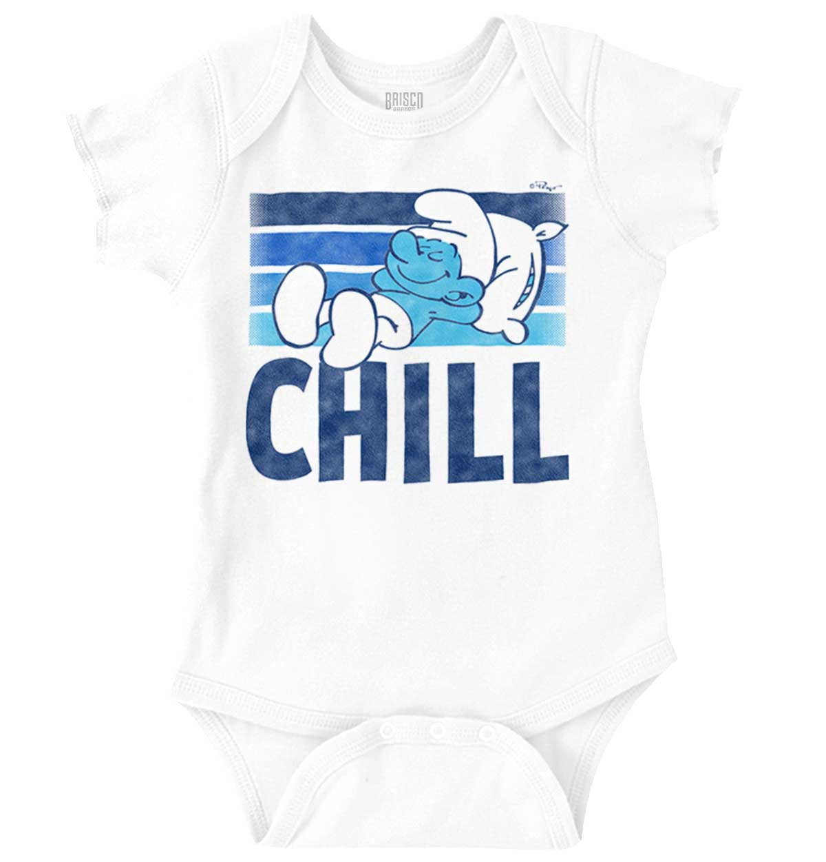 Sleepy Smurf 80s Cartoon Chillin Out Romper Boys or Girls Infant Baby ...