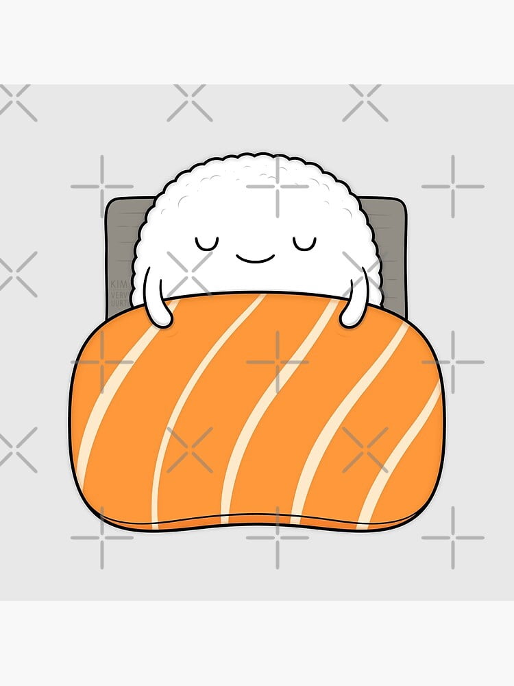 Sleepy Sushi Bed Poster Framed-unframed - Walmart.com
