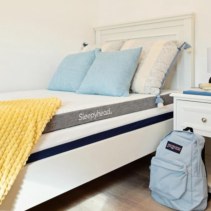 Sleepyhead 3-inch Full XL Gel Mattress Topper with Washable Cover ...