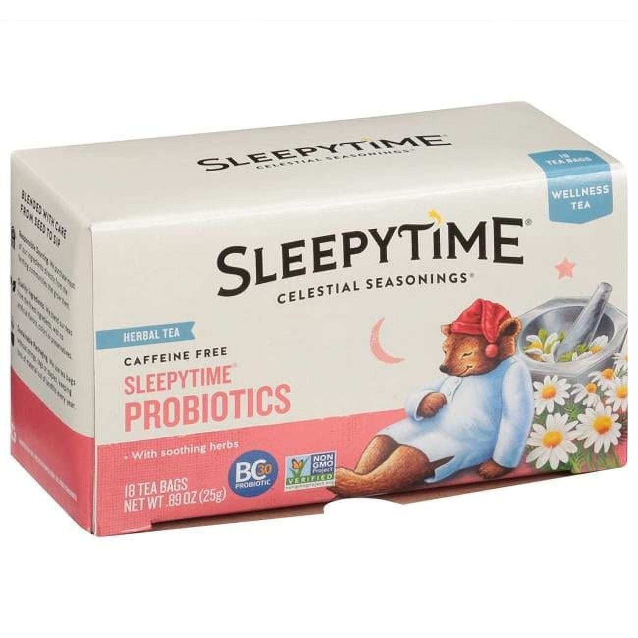Sleepytime Plus Probiotics Herbal Tea - Pack of 6 - 18 Bag - Walmart.com