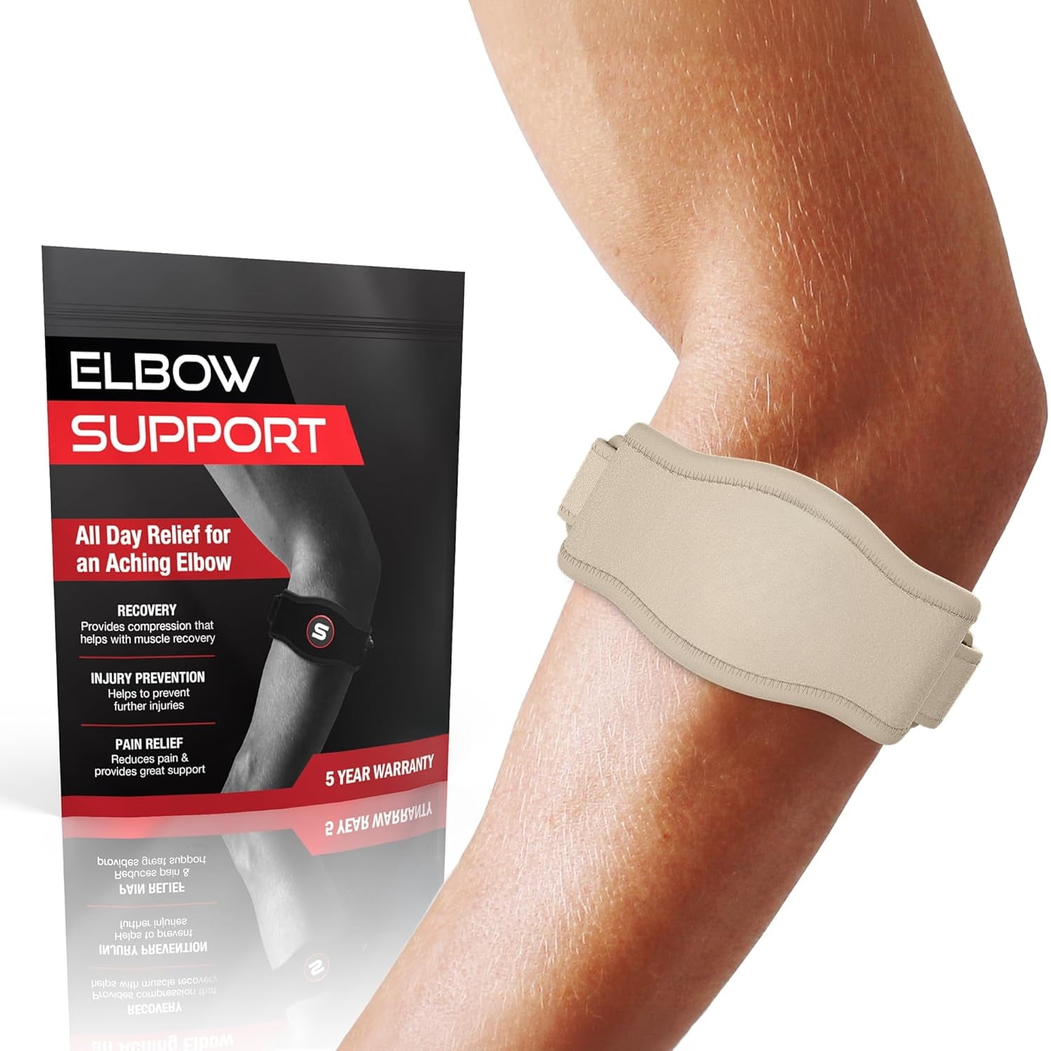 Sleeve Stars Tennis Elbow Brace for Women - Adjustable Tennis Elbow Strap, Golfers Elbow Brace ...