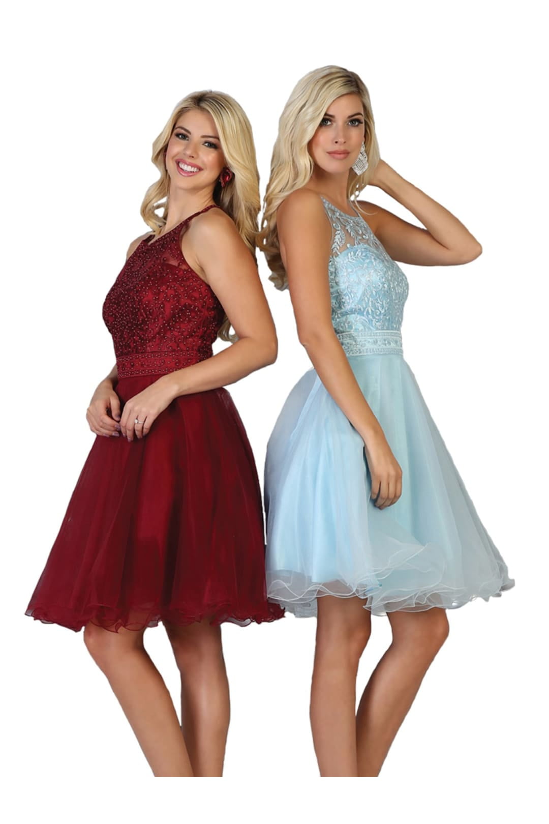 Sleeveles Homecoming Designer Short Dress - Walmart.com