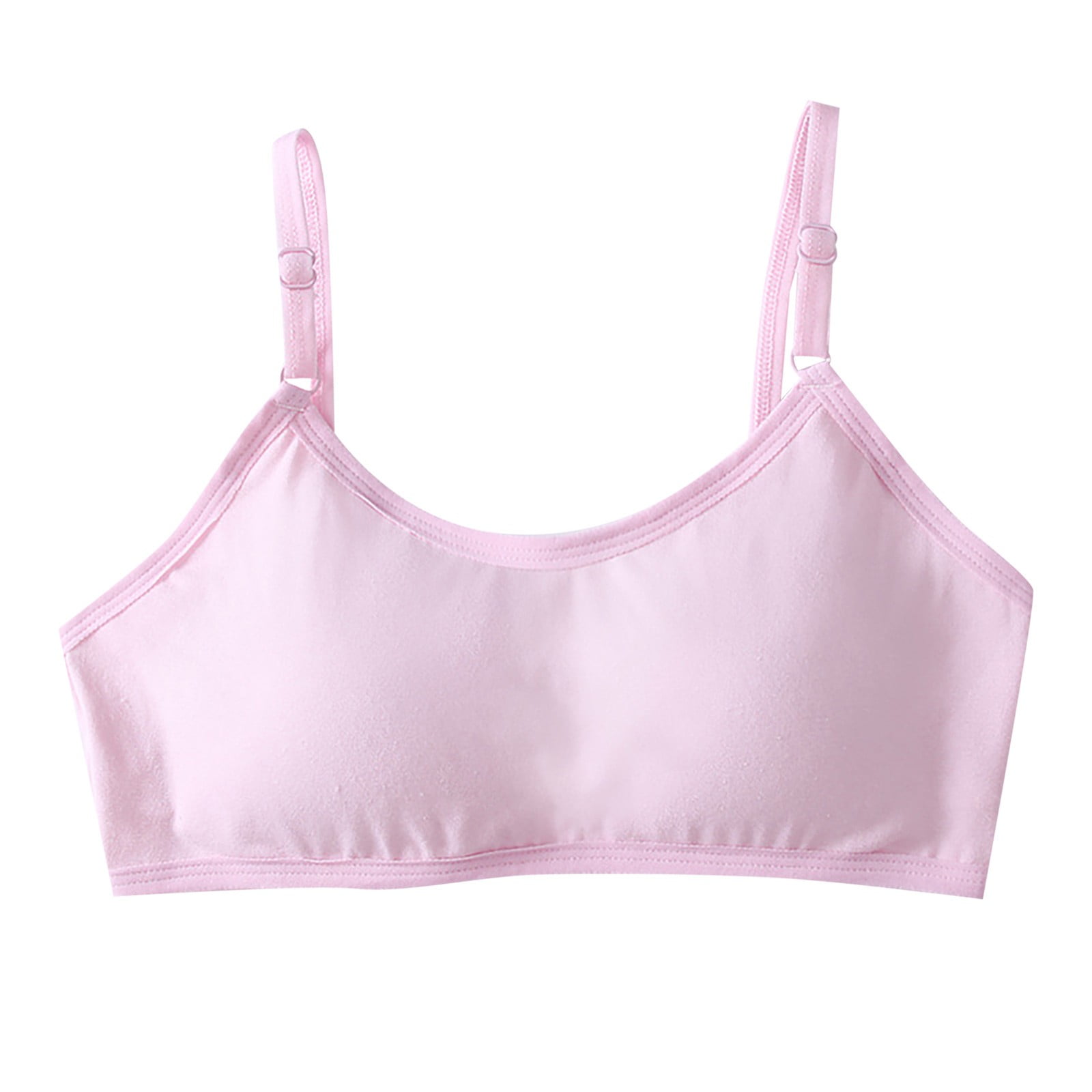 Sleeveless Bras for Women Pink 5 Pack Girls Padded Training Crop With ...