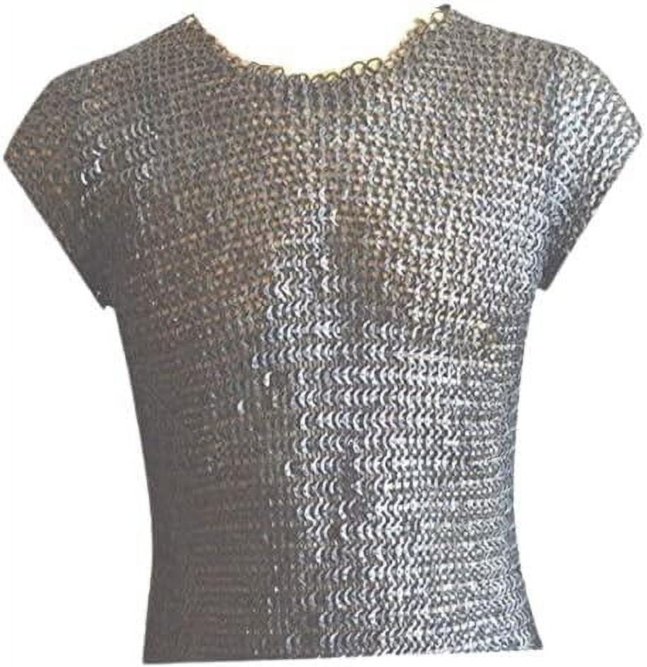 Sleeveless Chainmail Vest 9 MM Flat Riveted with Washer Medieval Armour ...