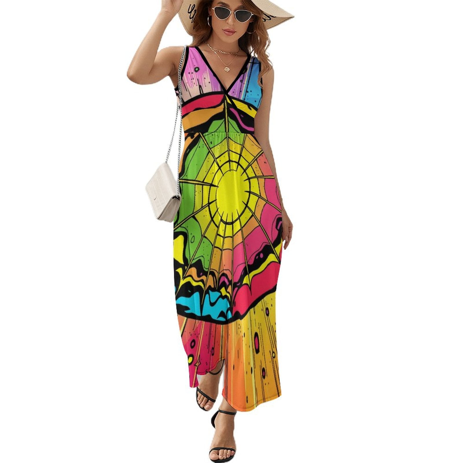 Sleeveless Dress Color Pixels Summer Women's Clothing Dresses - Walmart.com