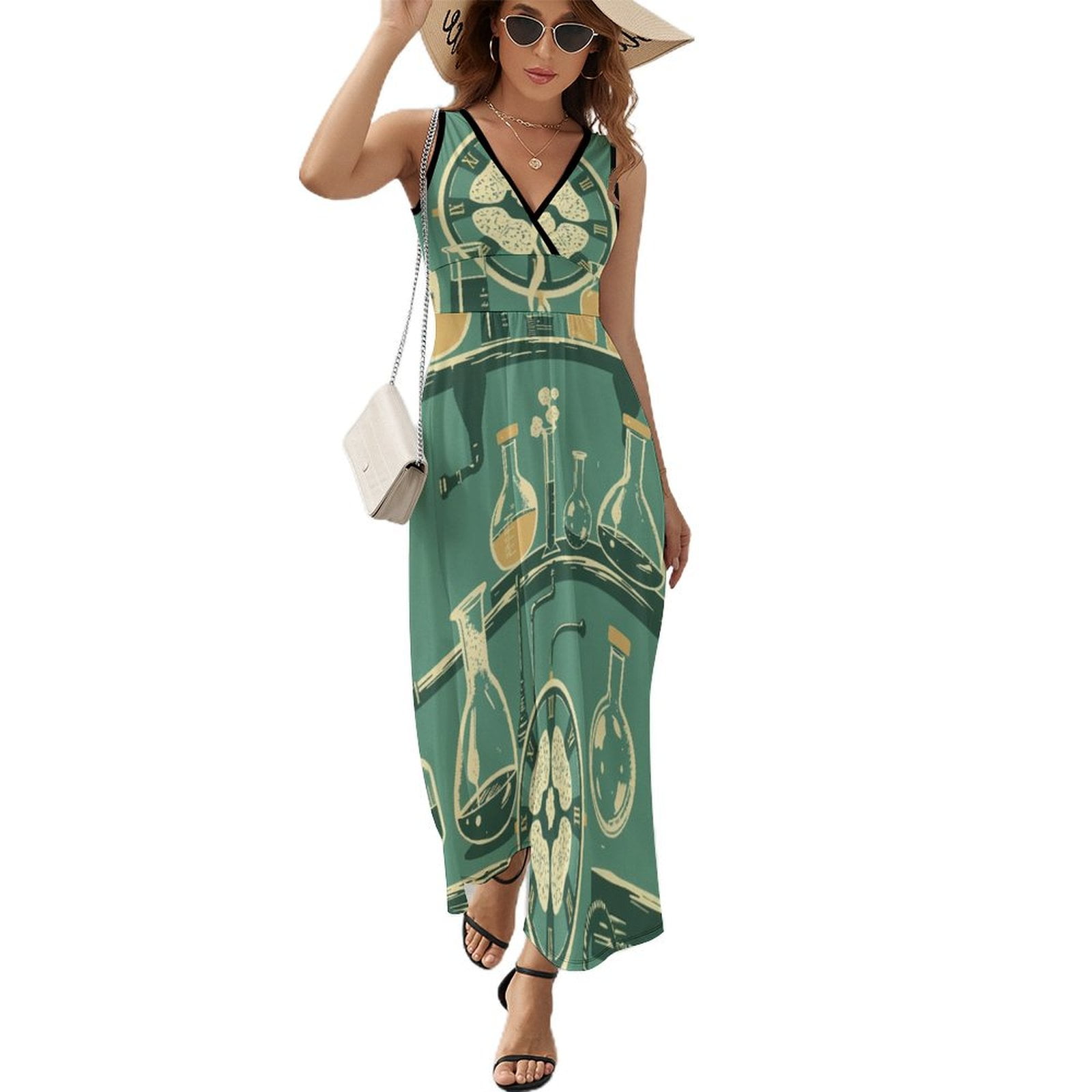 Sleeveless Dress Vintage Science Old Chemistry Laboratory Seamless ...