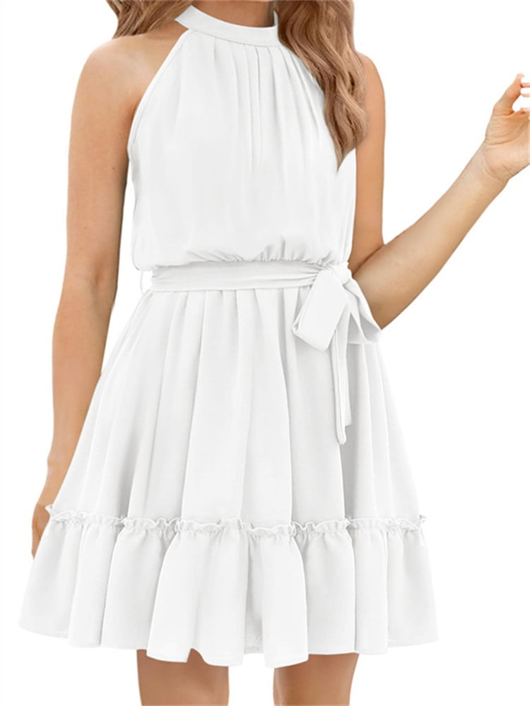 Sleeveless Halter Kids Children Girls Party Dress - Walmart.com