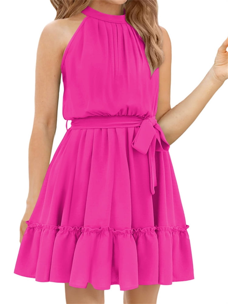 Sleeveless Halter Kids Children Girls Party Dress - Walmart.com