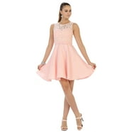 Sleeveles Homecoming Designer Short Dress - Walmart.com