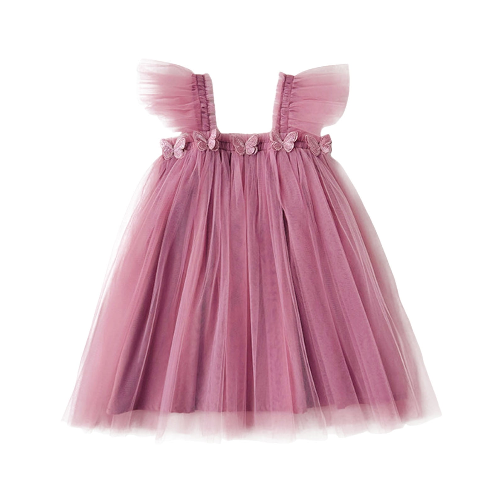 Sleeveless Toddler Girls Tween Dresses Fly Sleeve Dress Carnival Outfit ...