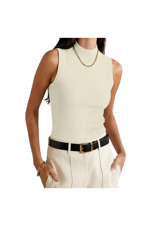 Mock Neck Tank Tops
