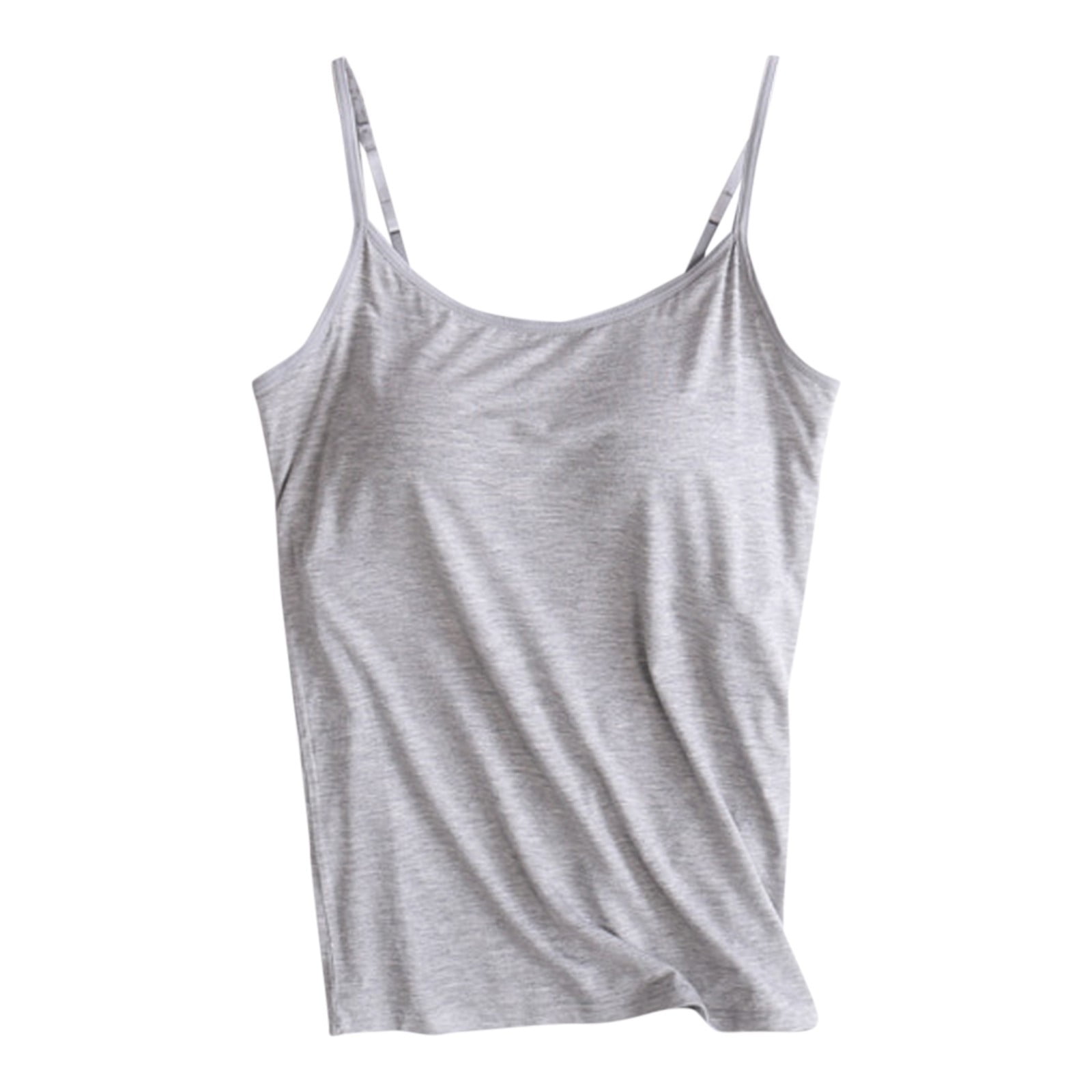 Sleeveless Workout Tank Tops for Women Summer Back Cushion Halter Vest ...
