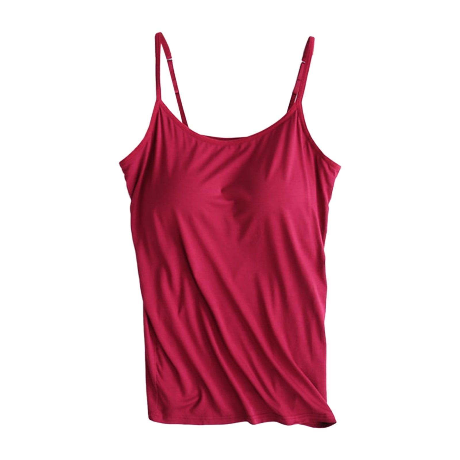 Sleeveless Workout Tank Tops for Women Summer Back Cushion Halter Vest ...