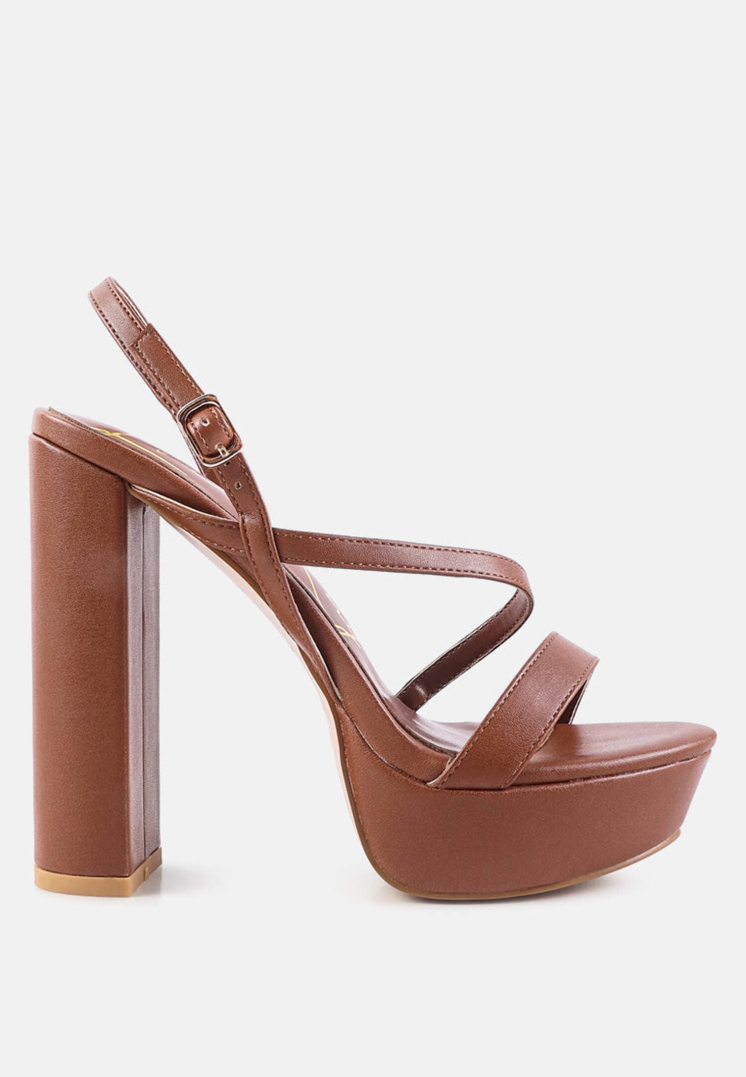 Slegs High Block Heel Platform Sandals - Walmart.com