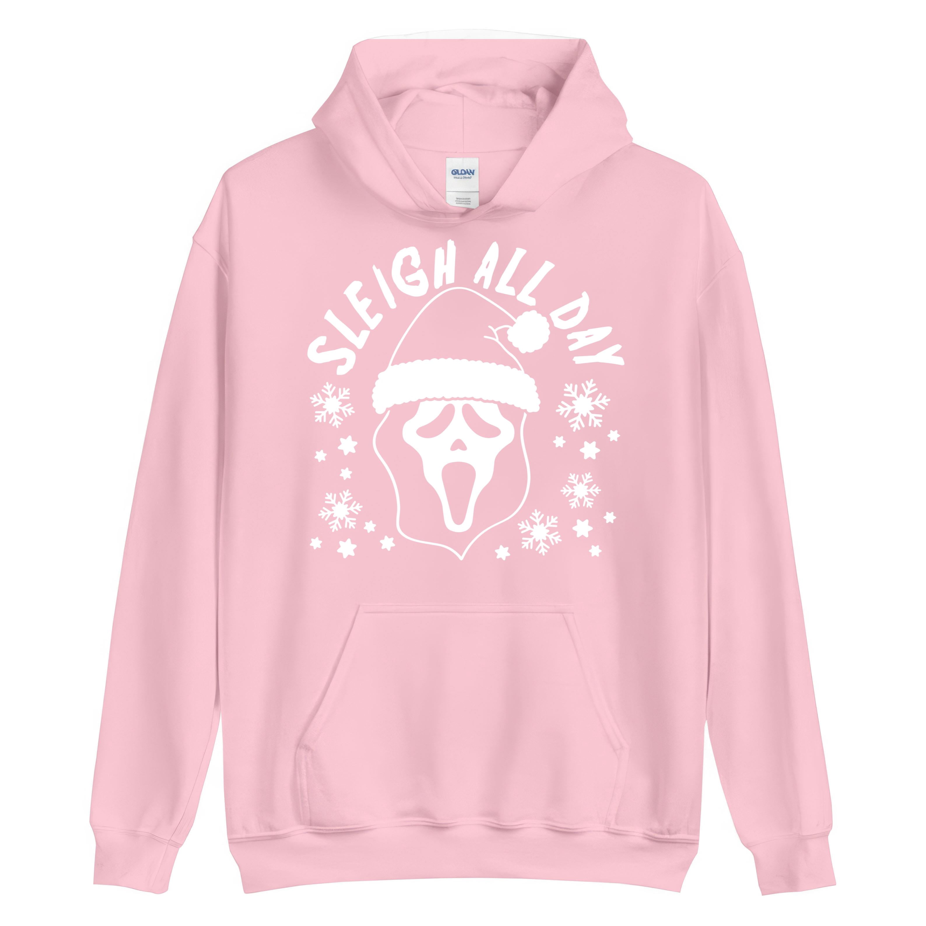 Sleigh All Day Ghostface Christmas Horror Slasher Film Parody Pun Mens ...
