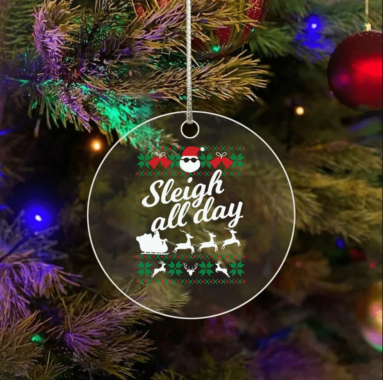 Sleigh All Day - , Sleigh Hair Don'T Care, , Slay All Day, Reindee ...