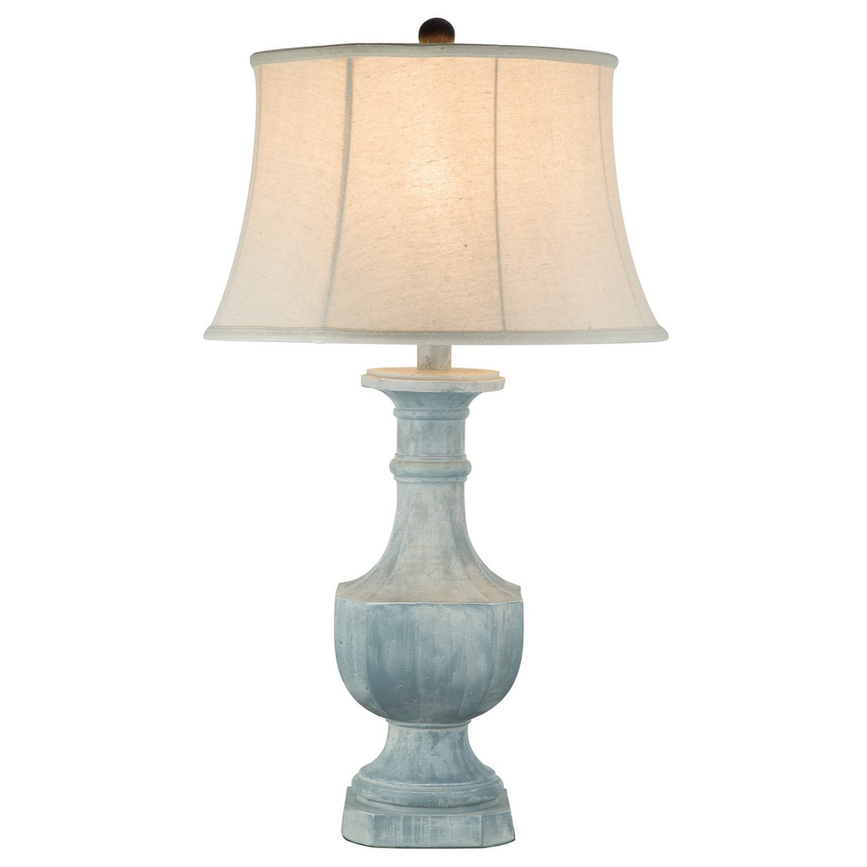 Slek 32 Inch Hydrocal Table Lamp, Empire Shade, Classic Base, Light ...