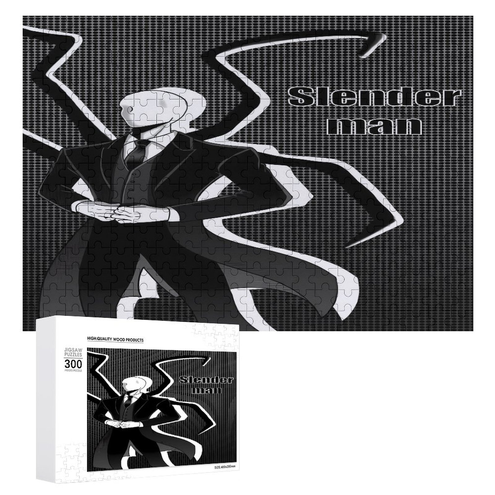 Slender Man Wooden Picture Puzzle-Eco-Friendly Wood, Educational Toy ...