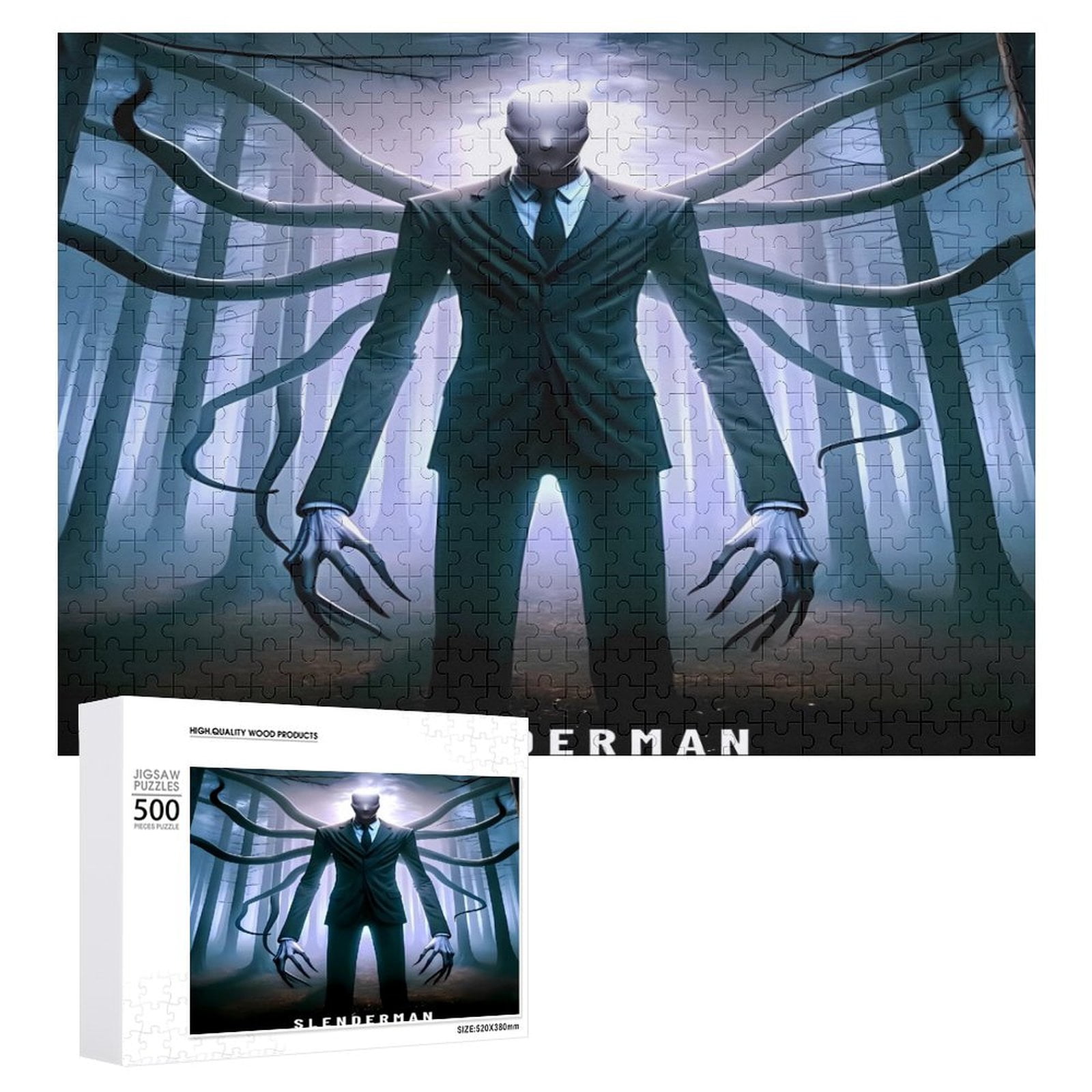 Slender Man Wooden Picture Puzzle-Eco-Friendly Wood, Educational Toy ...