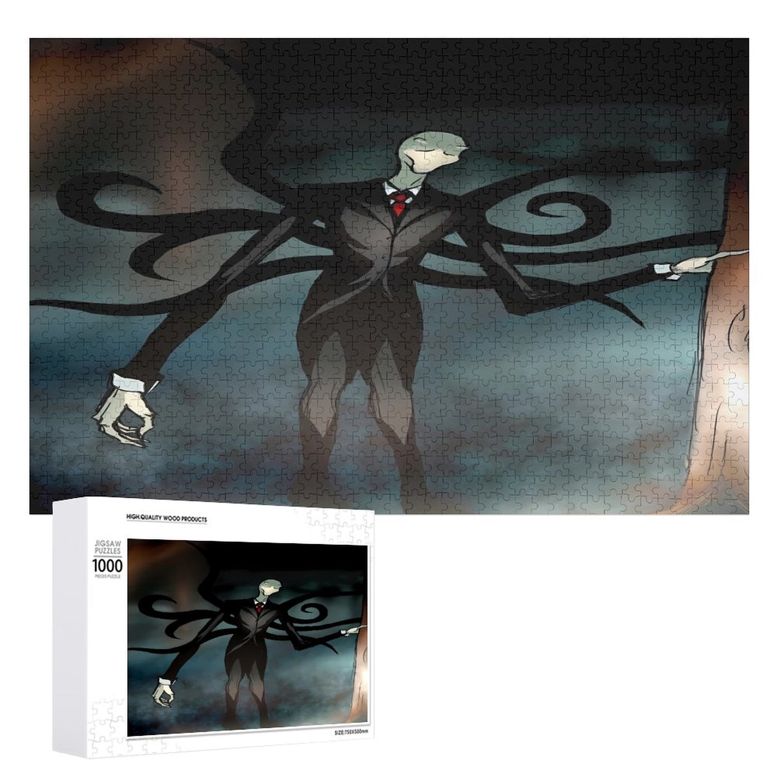 Slender Man Wooden Picture Puzzle-Eco-Friendly Wood, Educational Toy ...