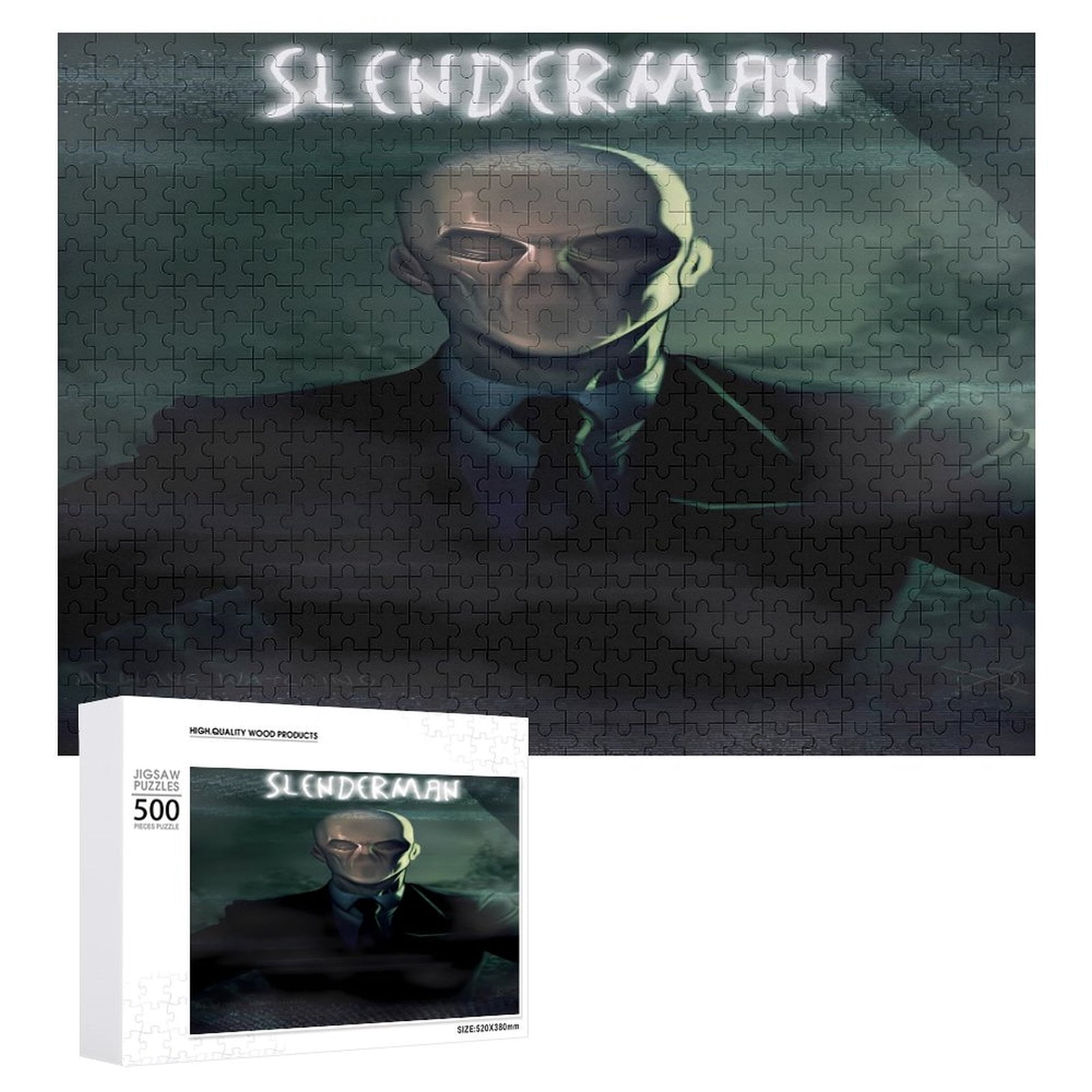 Slender Man Wooden Picture Puzzle-Eco-Friendly Wood, Educational Toy ...