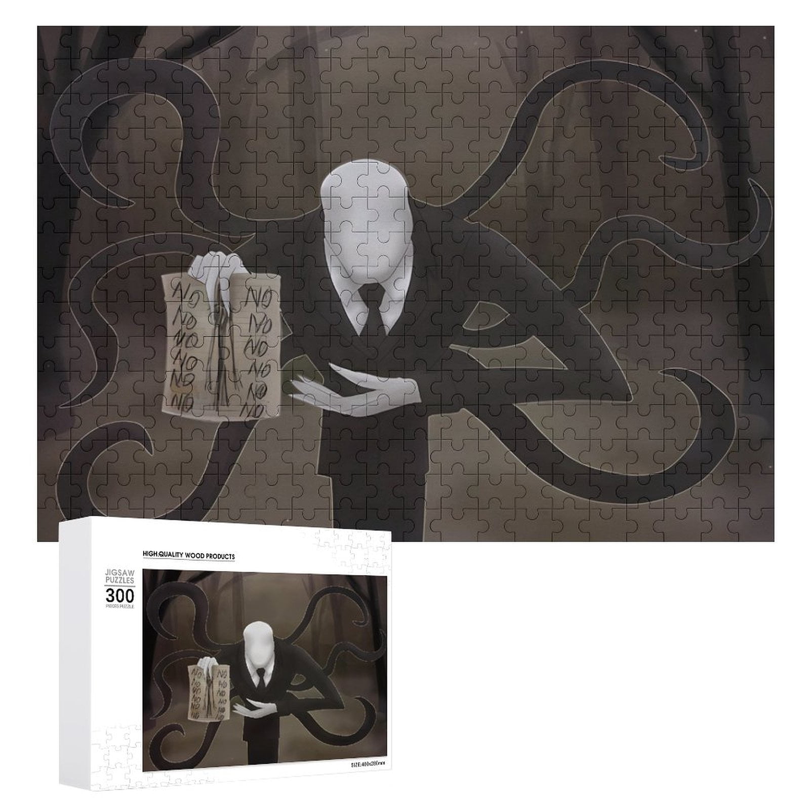 Slender Man Wooden Picture Puzzle-Eco-Friendly Wood, Educational Toy ...