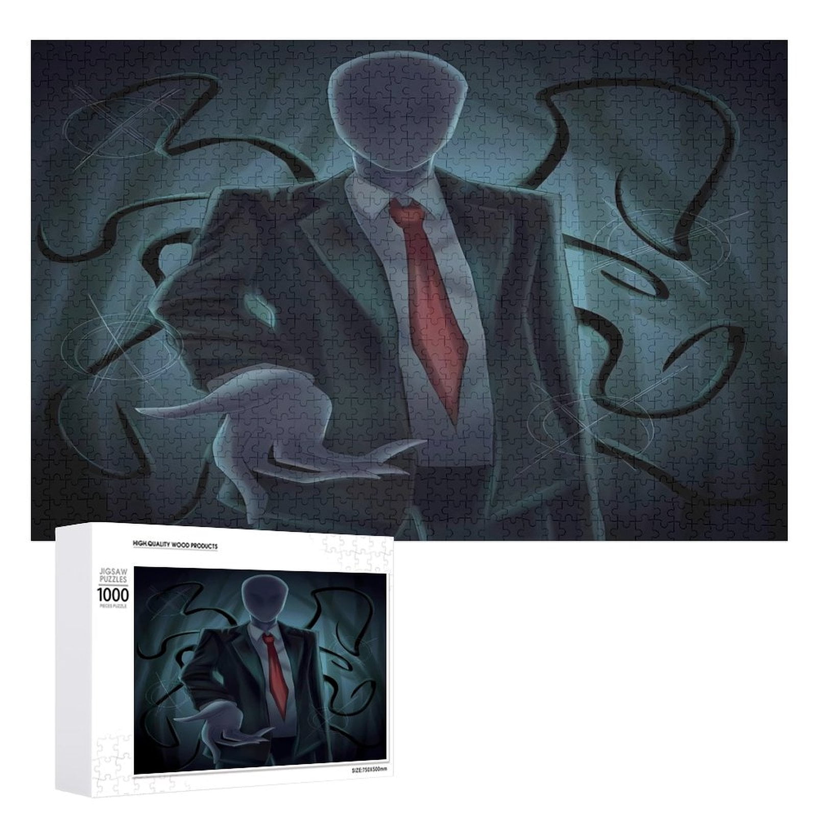 Slender Man Wooden Picture Puzzle-Eco-Friendly Wood, Educational Toy ...