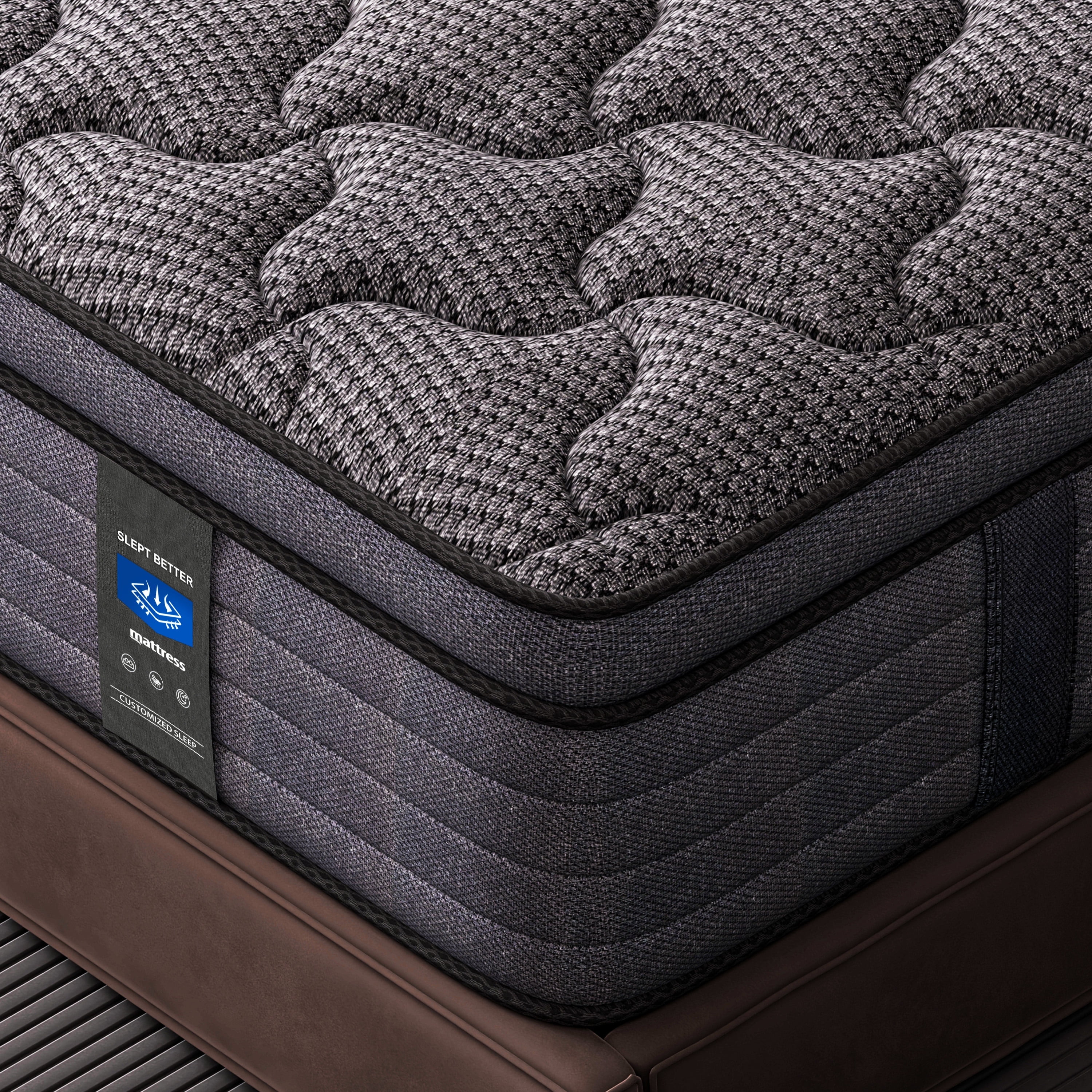 Slept Better 14 inch Twin Size Mattress In Box,Memory Foam & Spring ...