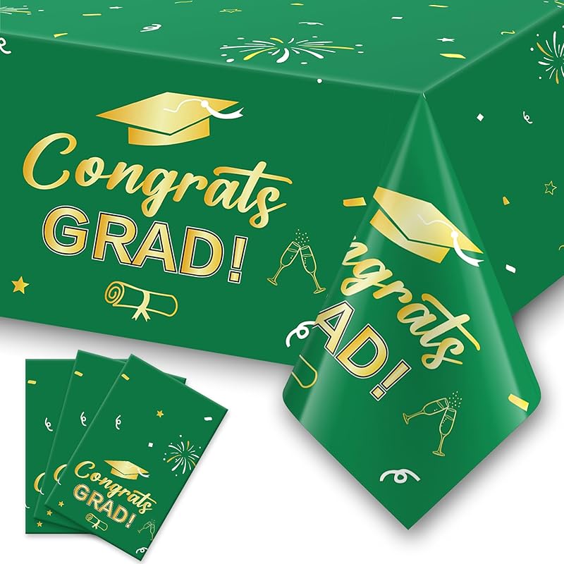 Slergut Graduation Party Decorations 2025, 3 Pack Graduation Tablecloth ...