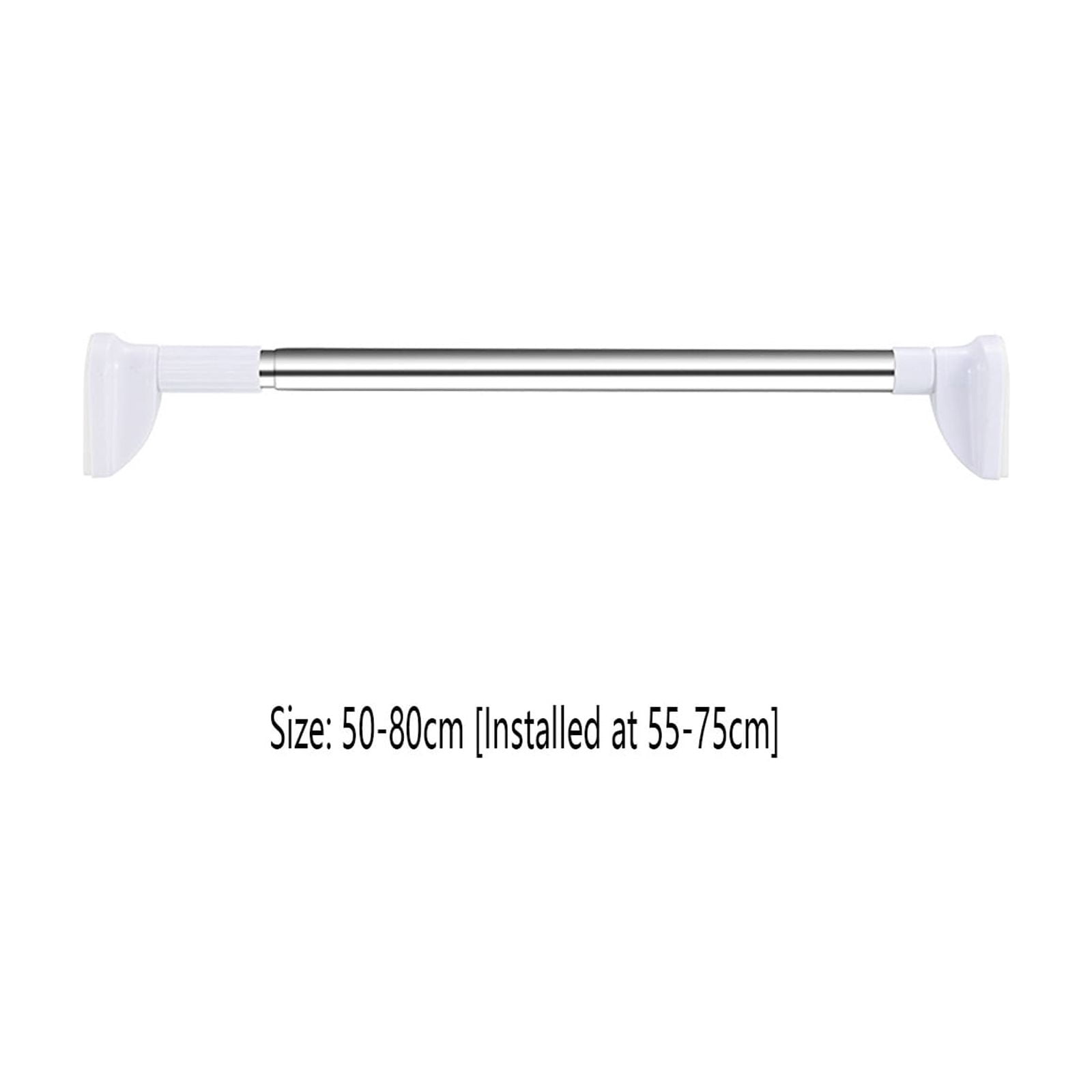 Slhenay Adjustable Stainless Steel Closet Rods No Drilling Clothes ...