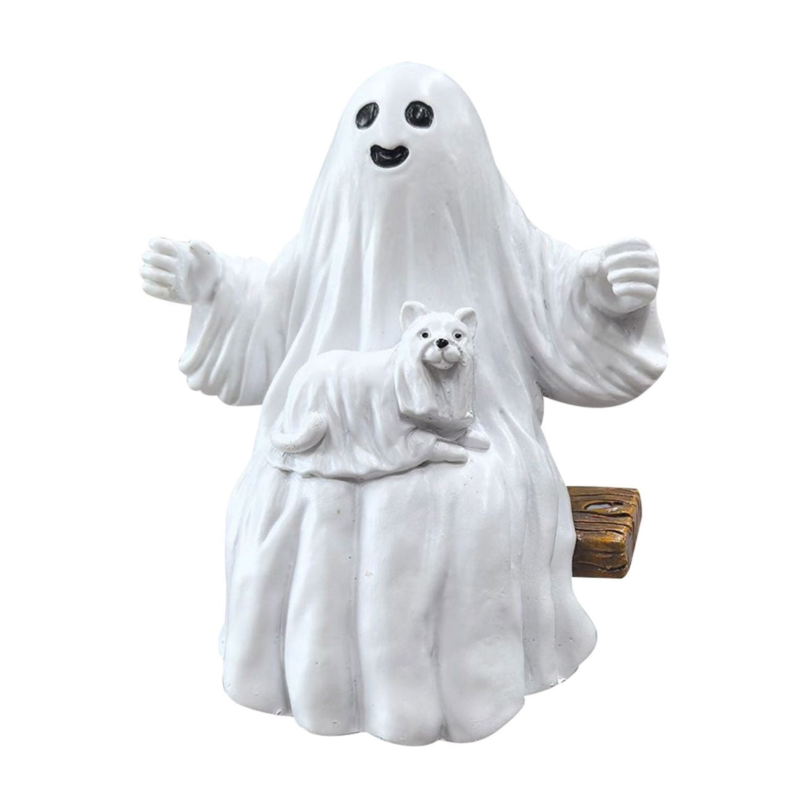 Halloween Ghost Funny Middle Finger Ghost Statue - Spooky Halloween ...