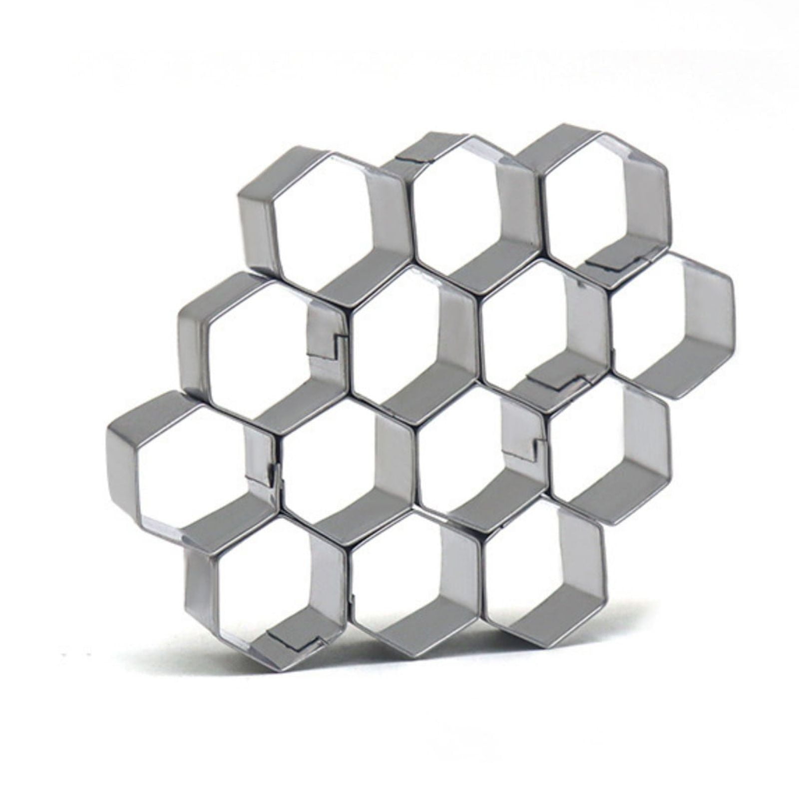 Slhenay Hexagonal Cookie Cutter, Mini Hexagonal Shapes Molds for Cookie ...