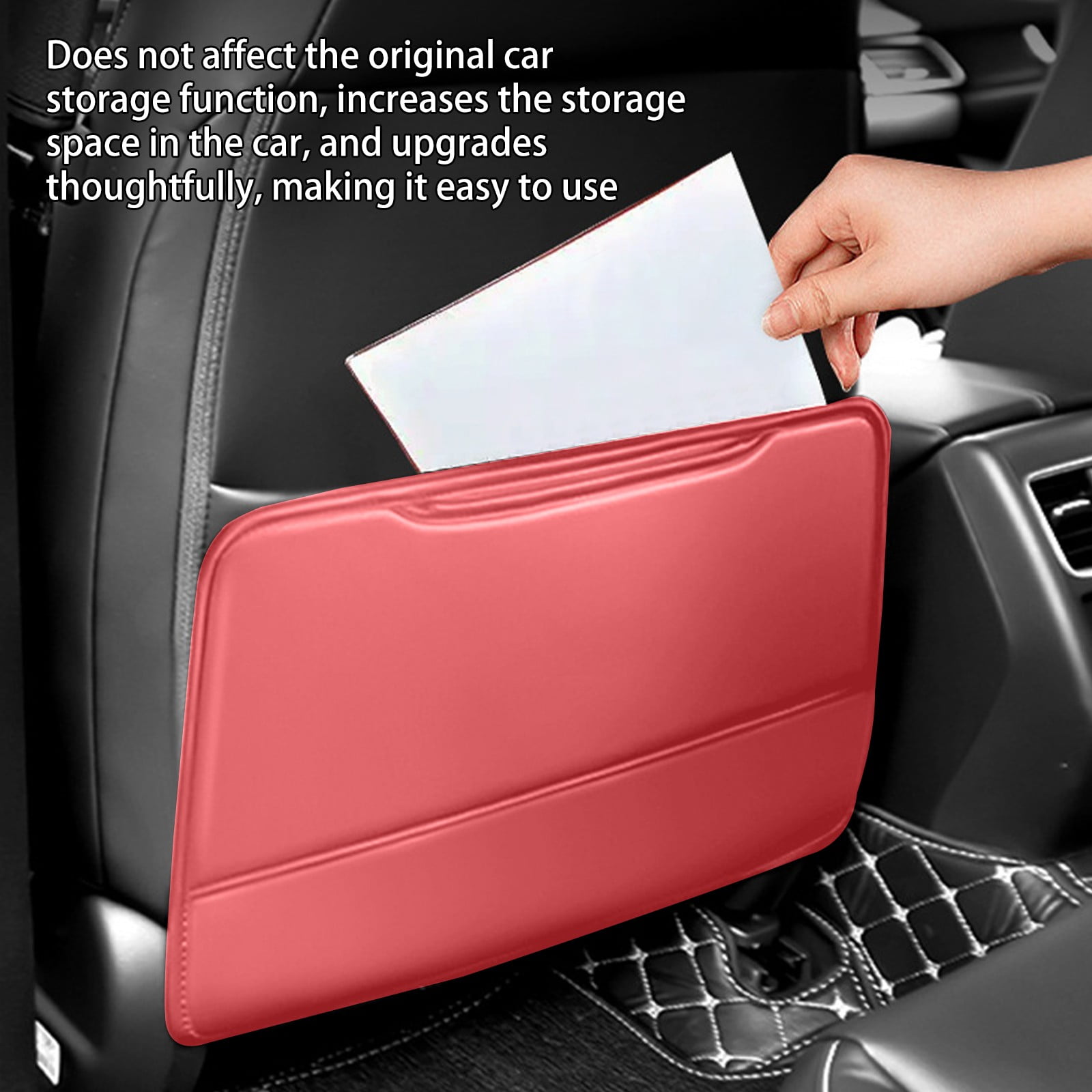 Slhenay Kick Mats with Organizer - Backseat Protector Seat Covers for ...