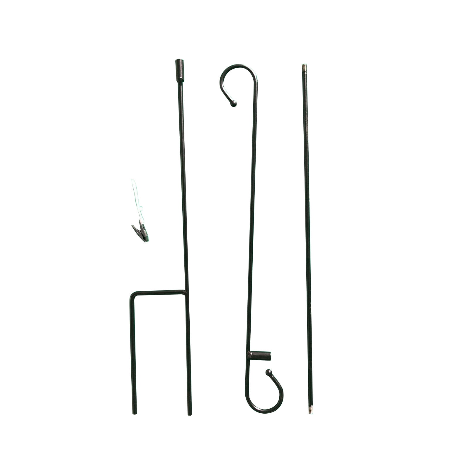 Slhenay Metal Flag Stand Pole Holder with 1 Tiger Clip and 2 Spring ...