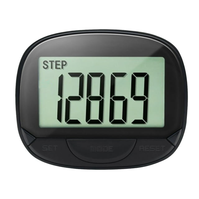 Slhenay LCD Display Black Pedometer Clips with Battery and Lanyard ... Slhenay LCD Display Black Pedometer Clips with Battery and Lanyard ...