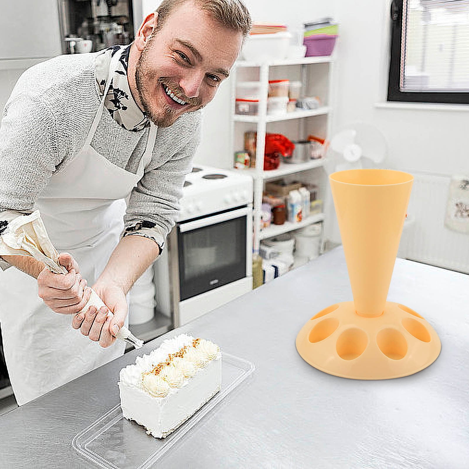 Slhenay Piping Bag Rack Plastic Flower Mouth Implantation Frame Icing ...