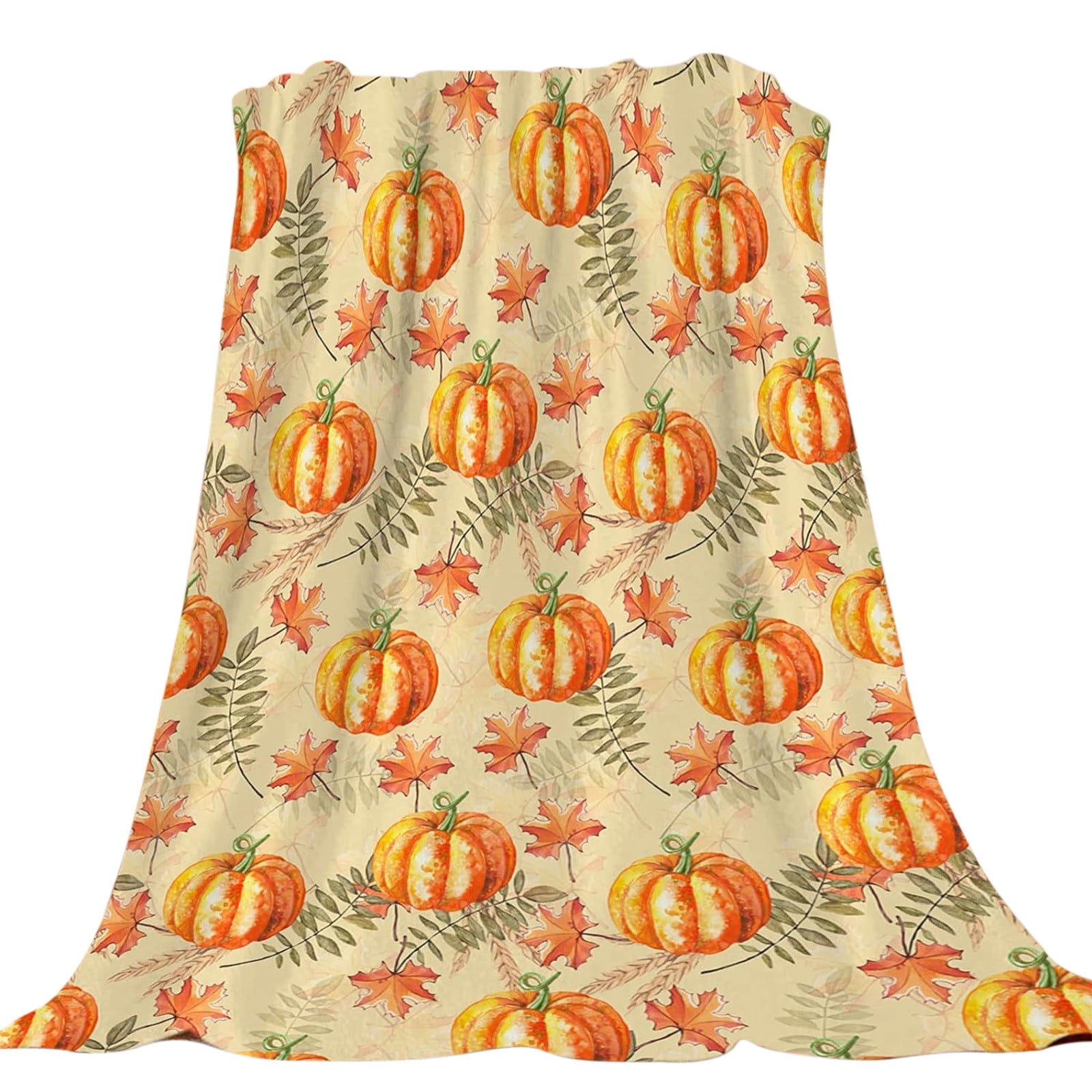 Slhenay Ultra Soft Fall Throw Blanket with Pumpkins and Maples, Cozy ...