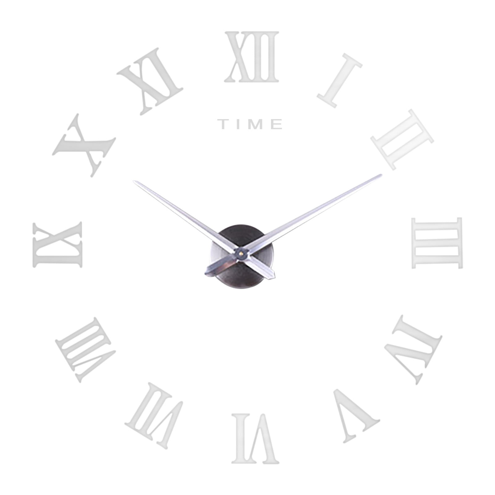 Slhljlin Clock Artensky Clock Large Roman Numerals Wall, Living Room ...