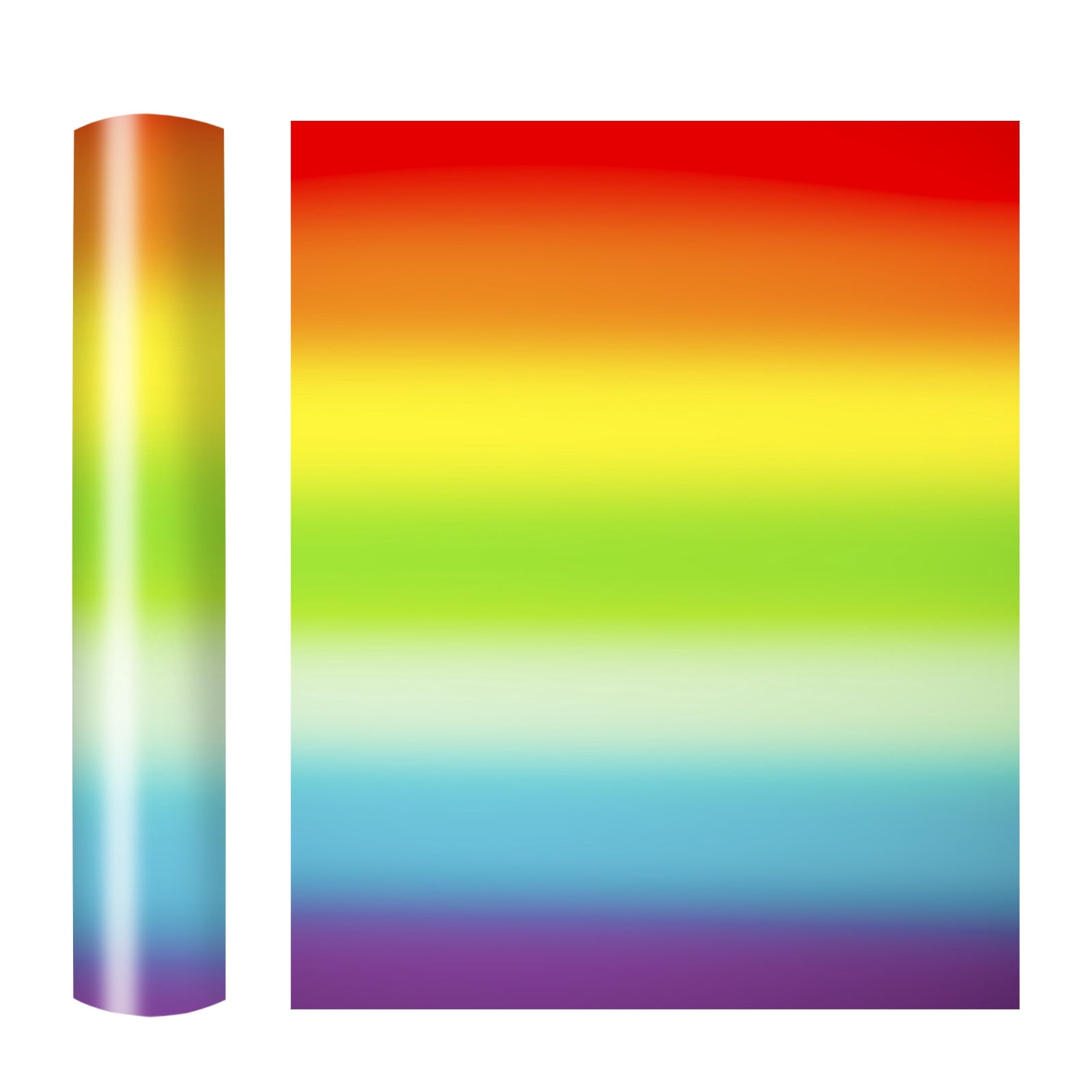 Slhljlin Heat Transfer Vinyl Holographic Heat Transfer Vinyl Rainbow ...